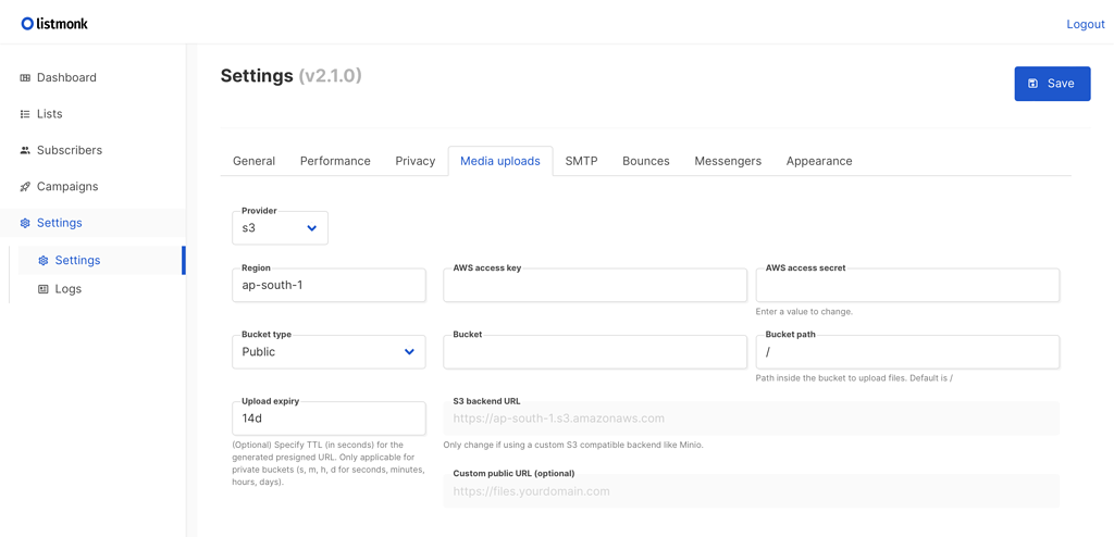Listmonk integration tutorial - troubleshooting - Storj Community Forum (official)