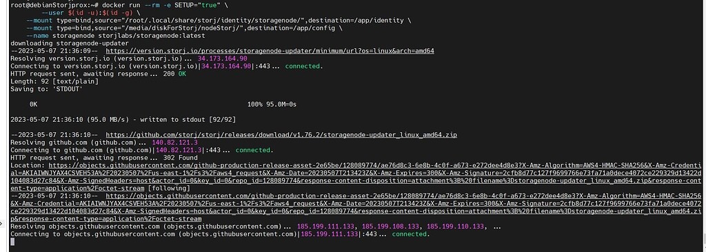 Docker container did not install - troubleshooting - Storj Community Forum (official)