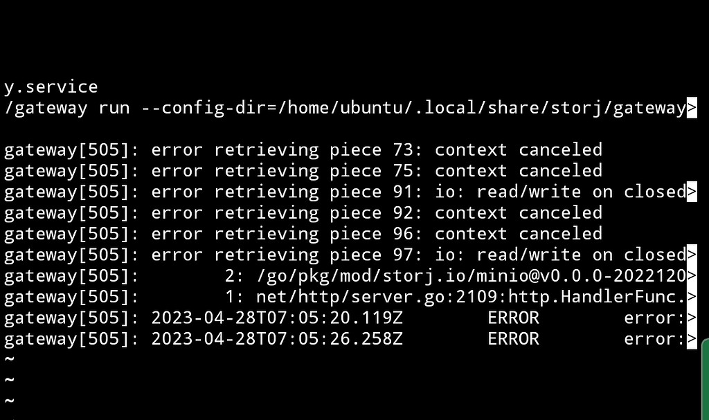Error : retrieving piece 73 - troubleshooting - Storj Community Forum (official)
