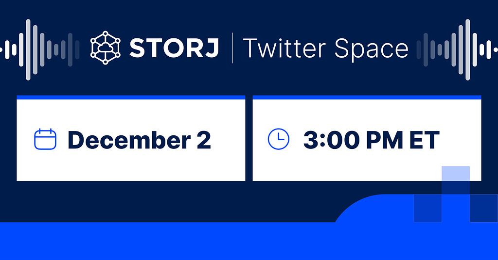 Bi-Weekly Updates and Live Q&A Twitter Space Friday December 2 3:00 PM ...