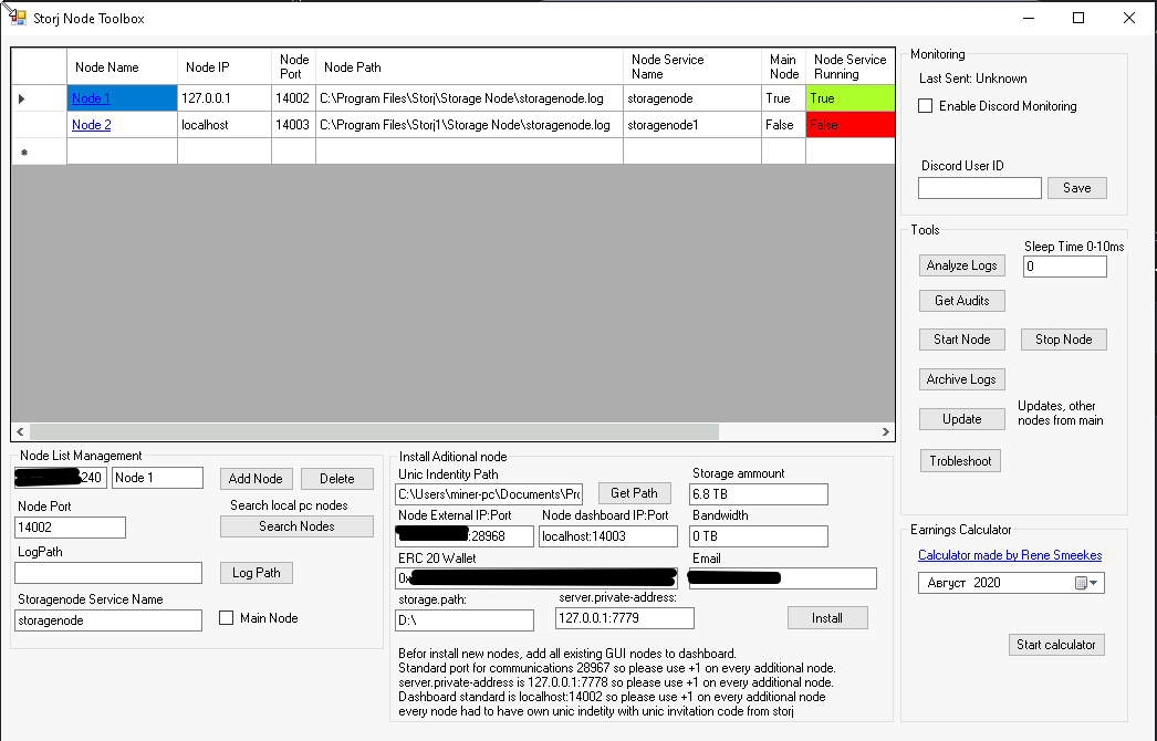 Win Gui Storj Node Toolbox 157 By Igrost Node Operators Storj Community Forum Official